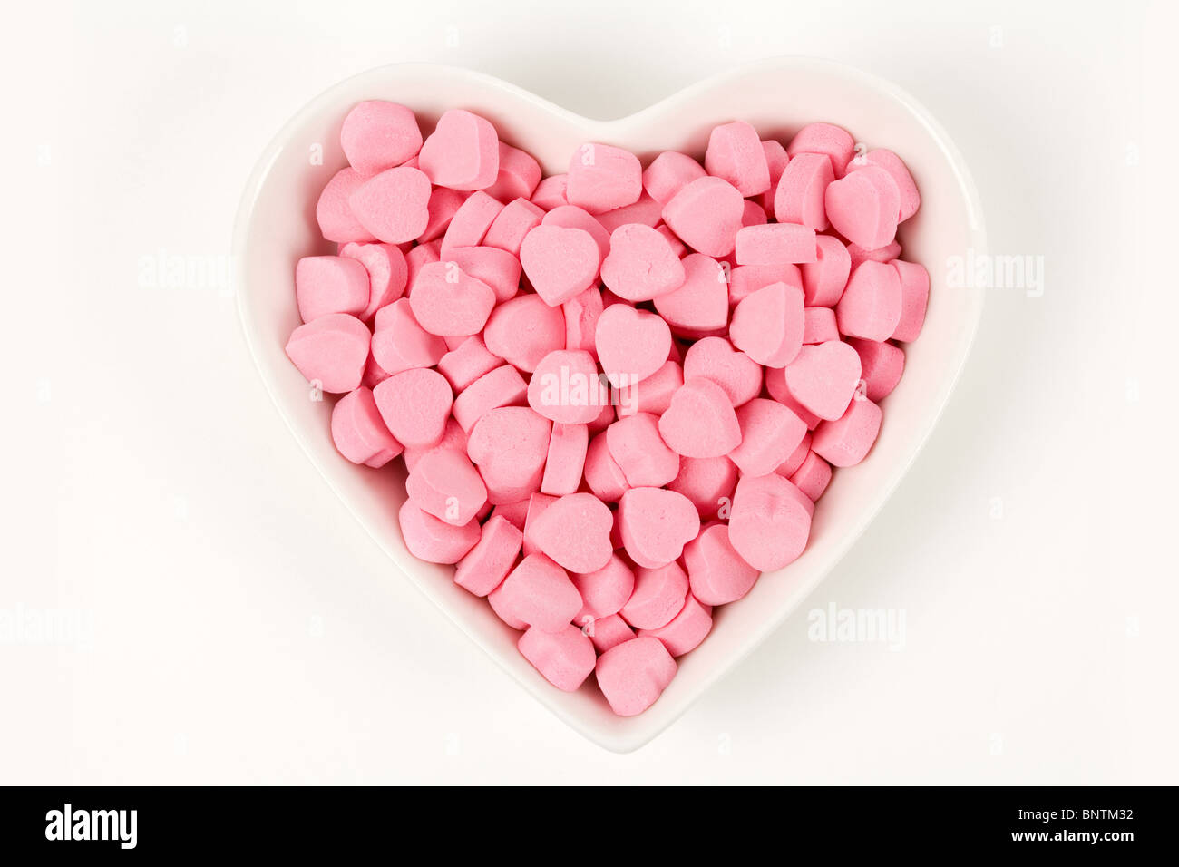 Pink Heart Shape Candy close up Stock Photo - Alamy
