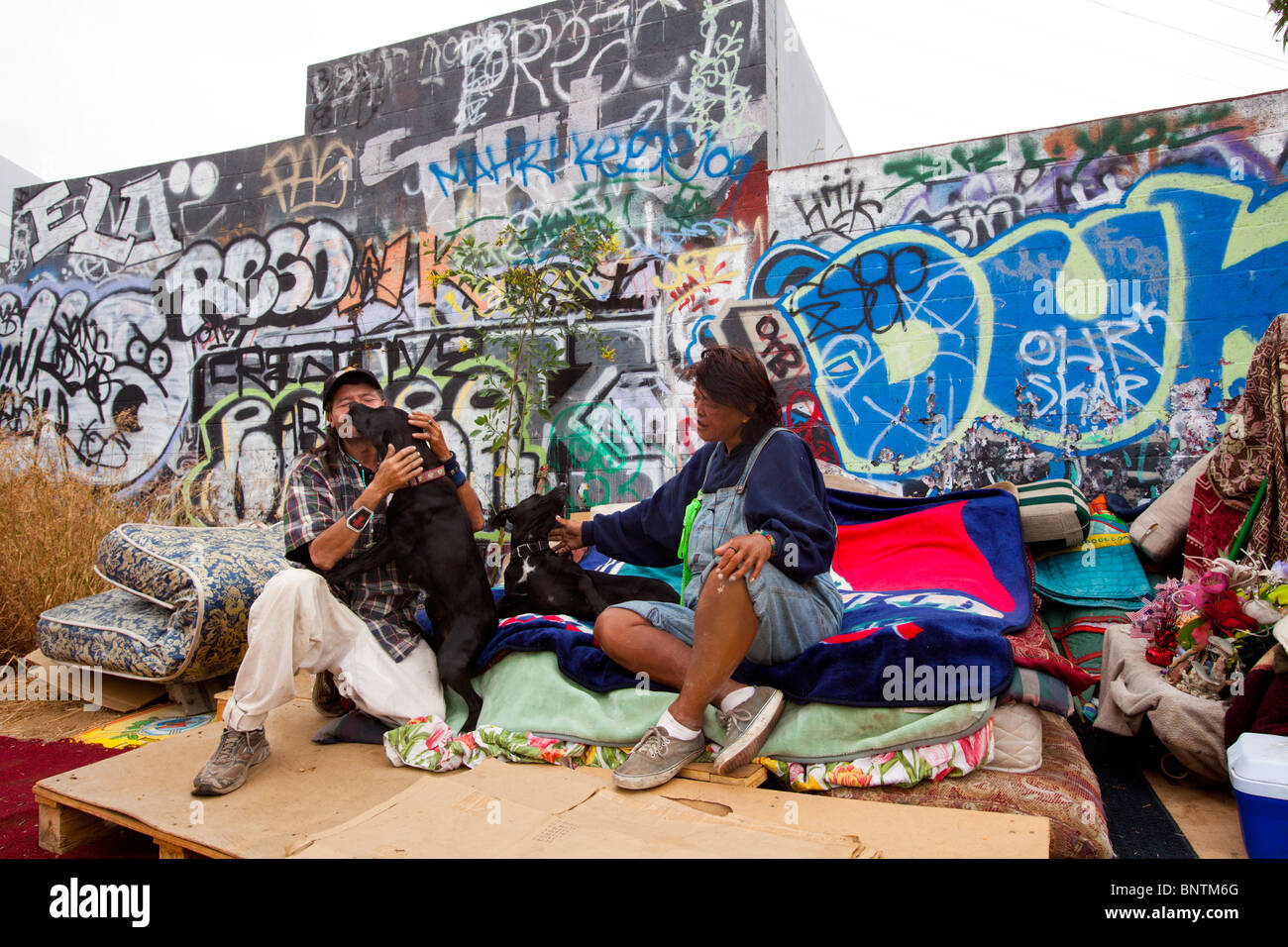 Homeless Family, Los Angeles, California, United States of America ...