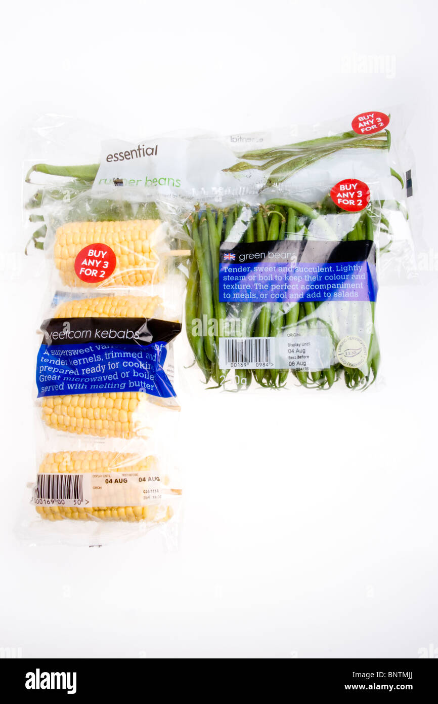Retail packs of vegetables Stock Photo - Alamy