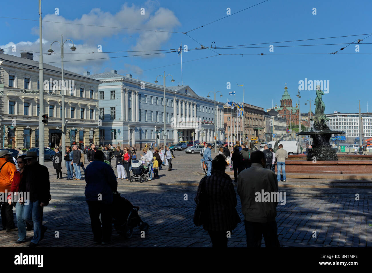 Market Square in Helsinki Finland Stock Photo - Alamy