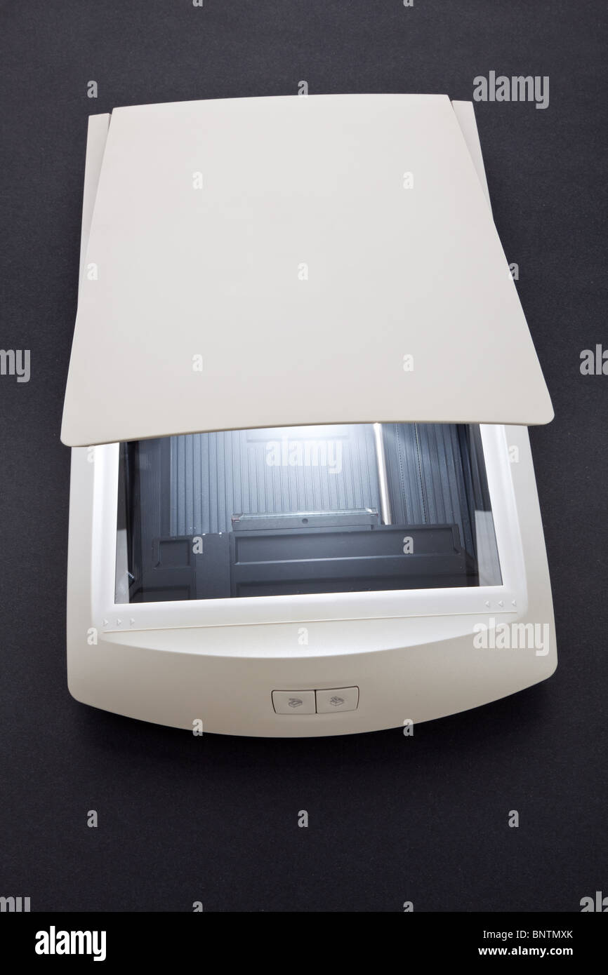 Scanner close up shot, business concept Stock Photo - Alamy