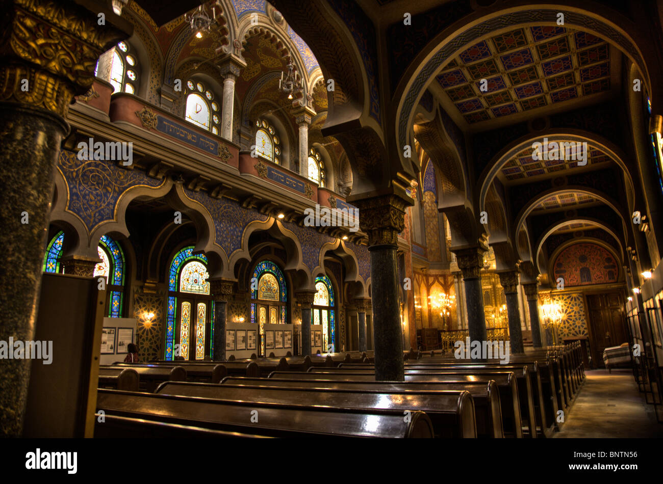 Interior of the Jerusalem Synagogue in Prague, Czech Republic Stock ...