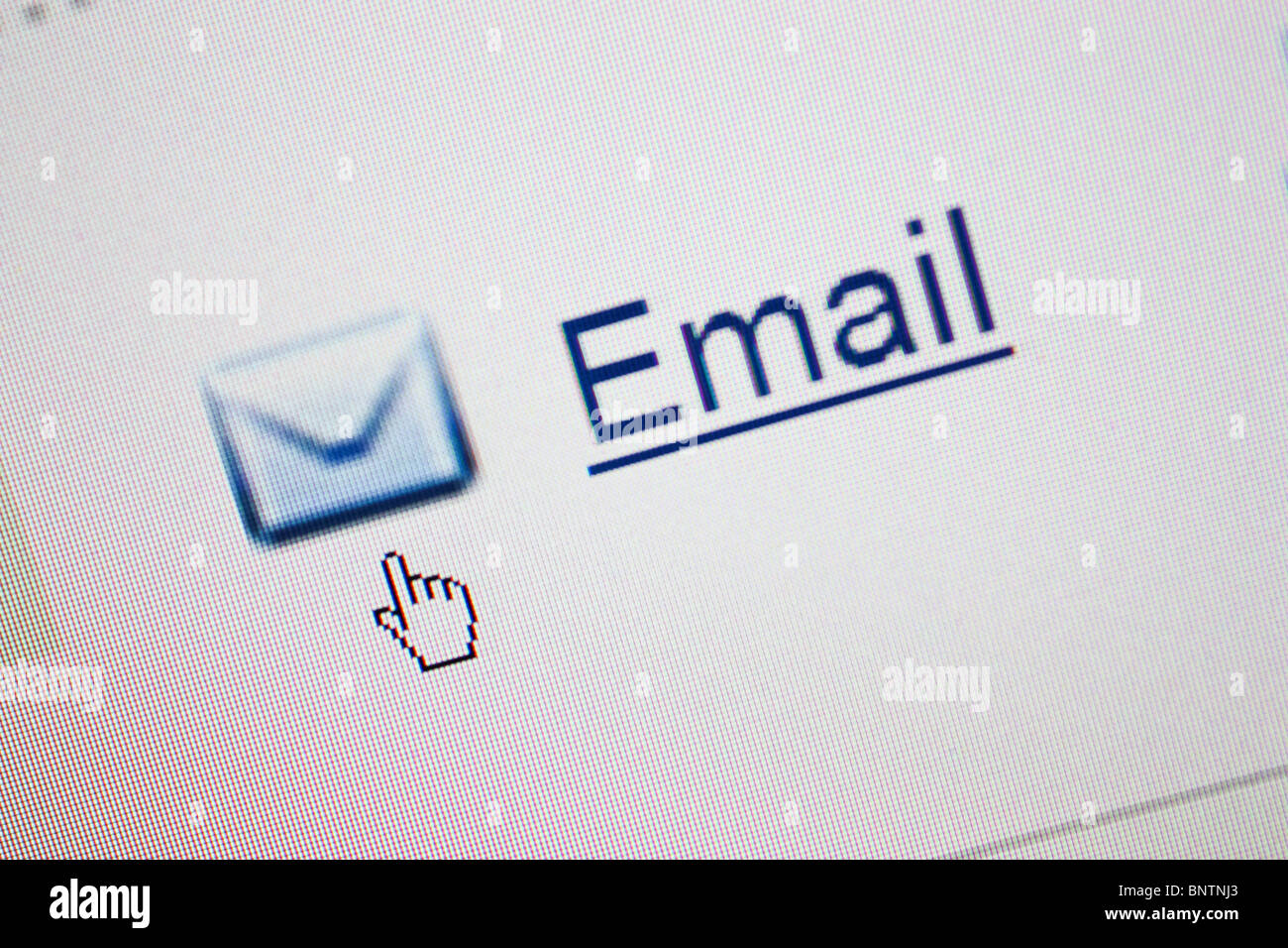 email icon mouse pointer Stock Photo - Alamy