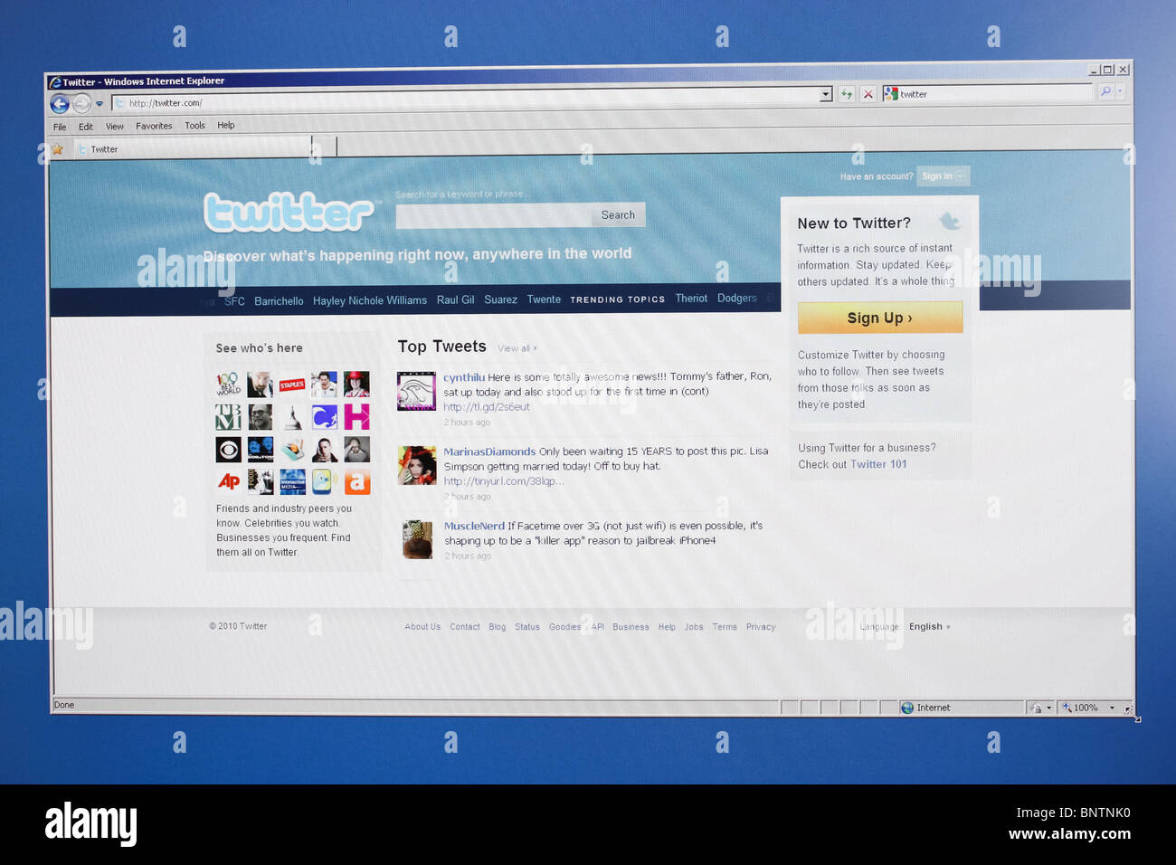 twitter online social networking Stock Photo - Alamy