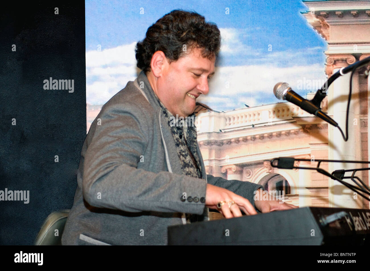 Famous Israeli jazz man, pianist and composer Leonid Ptashka , Israel Stock Photo - Alamy