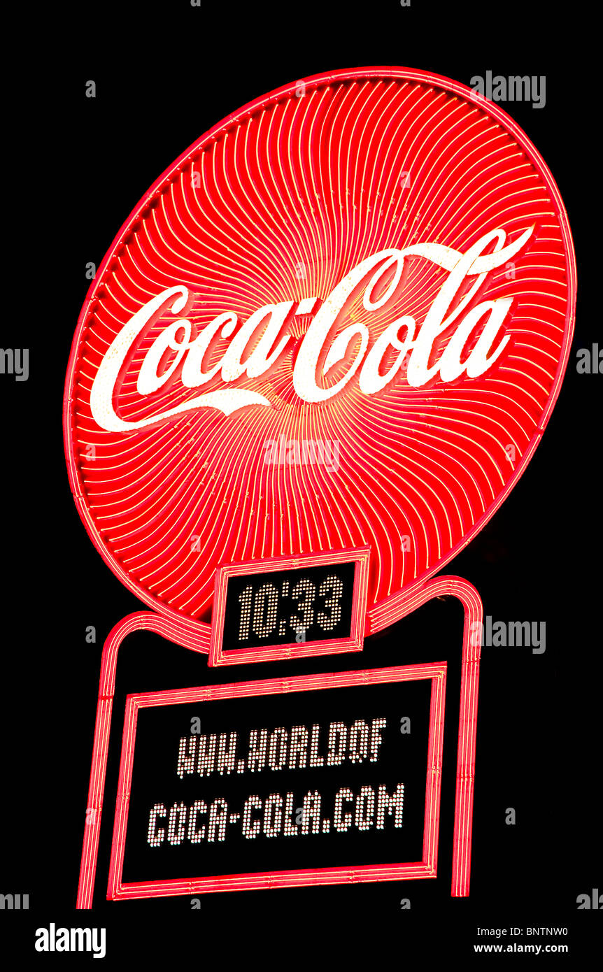 Neon coca cola sign hi-res stock photography and images - Alamy