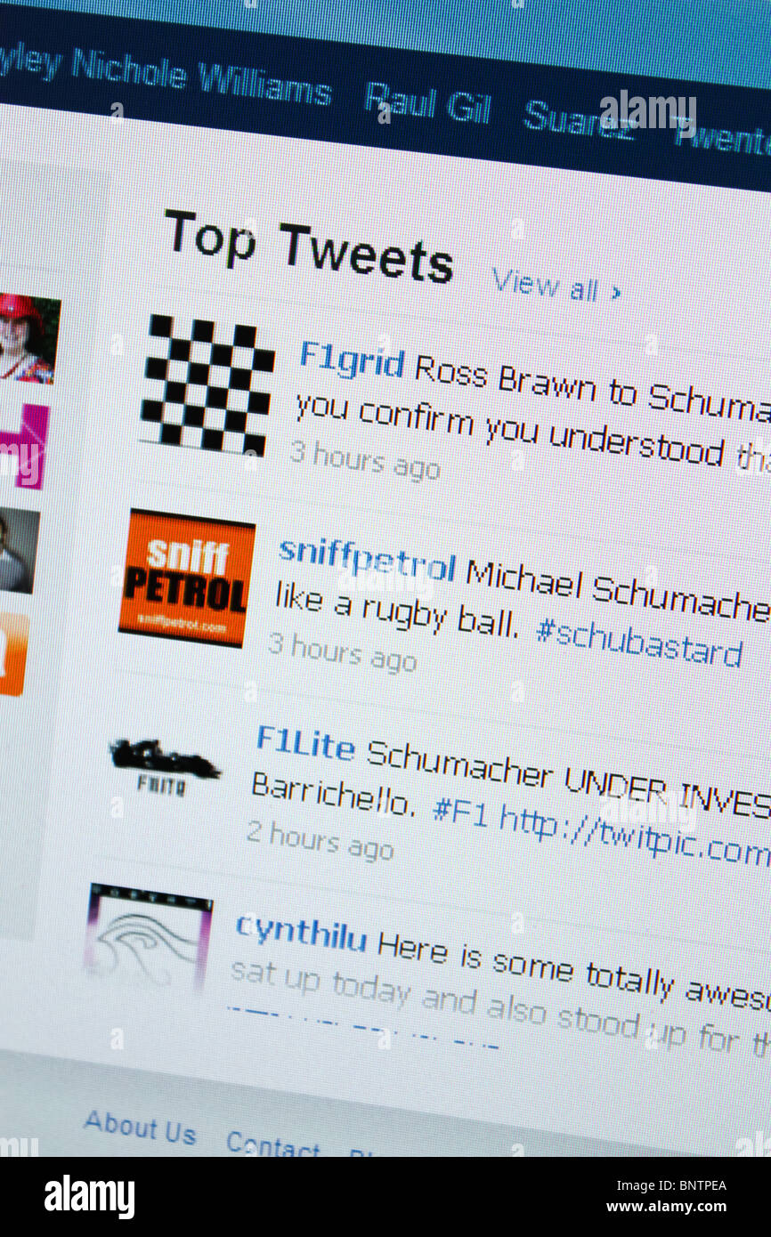 Tweets hi-res stock photography and images - Alamy