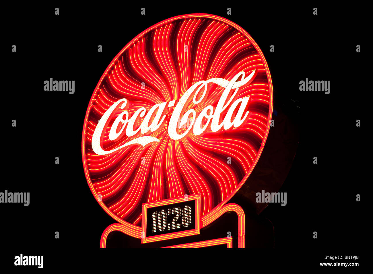 Neon coca cola sign hi-res stock photography and images - Alamy