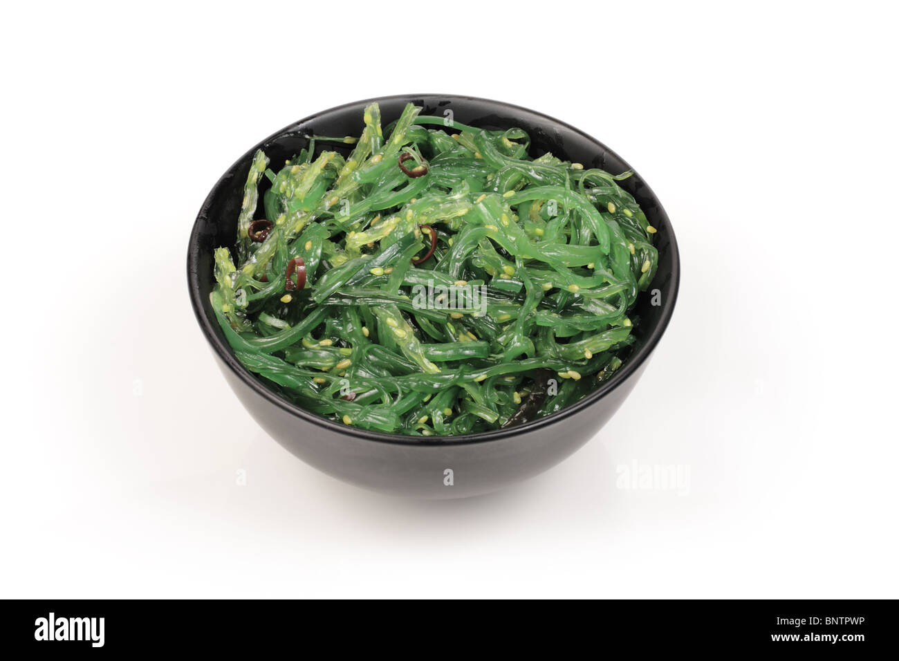 Organic seaweed in bowl Cut Out Stock Images & Pictures - Alamy