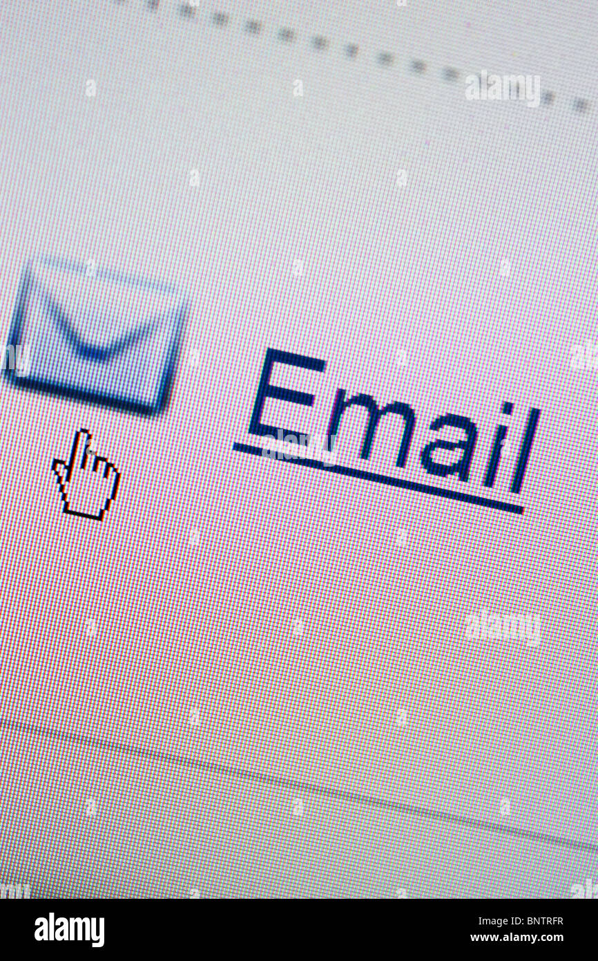 email icon mouse pointer Stock Photo - Alamy