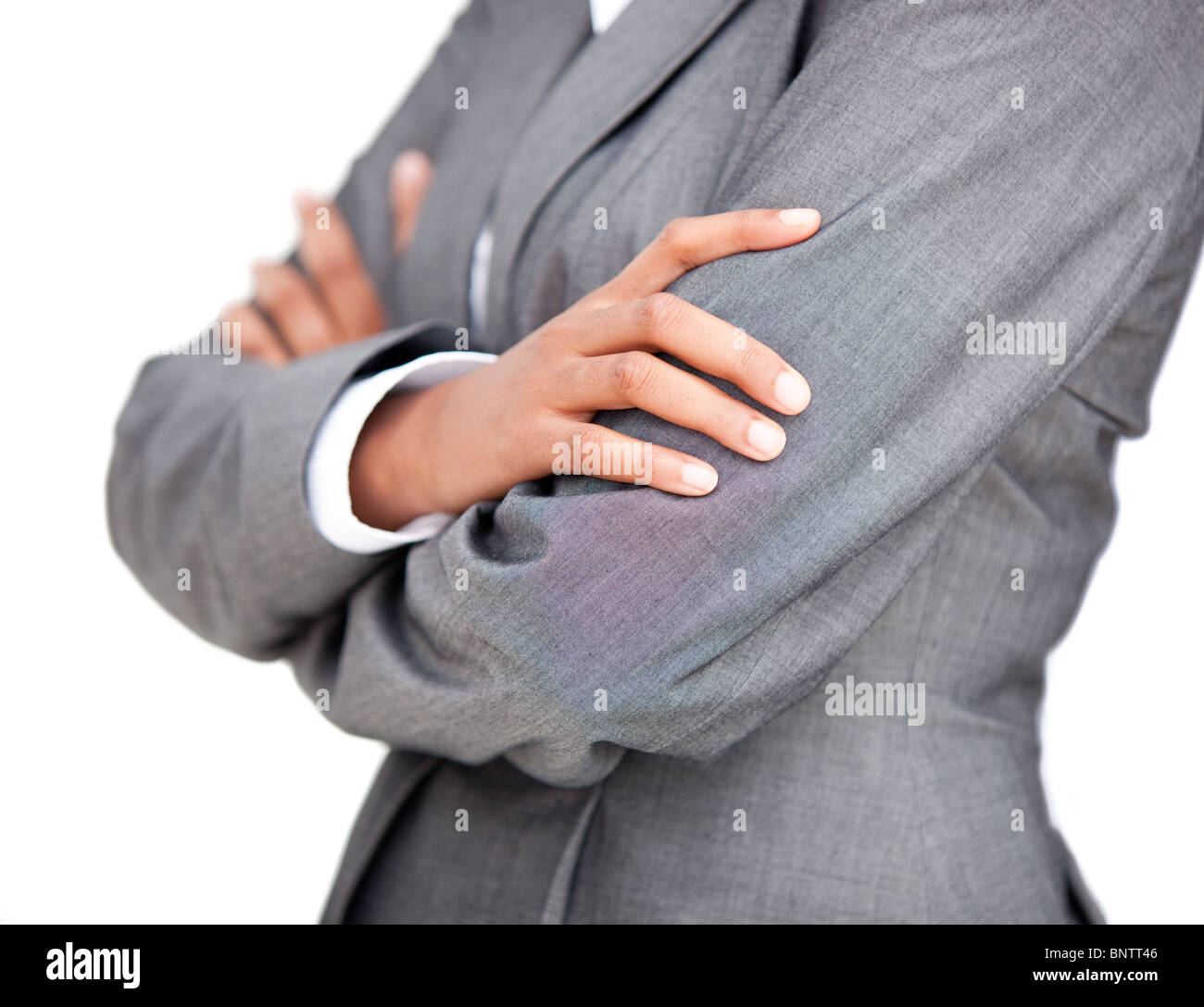 Close-up of an afro-american businessman with arms folded Stock Photo ...