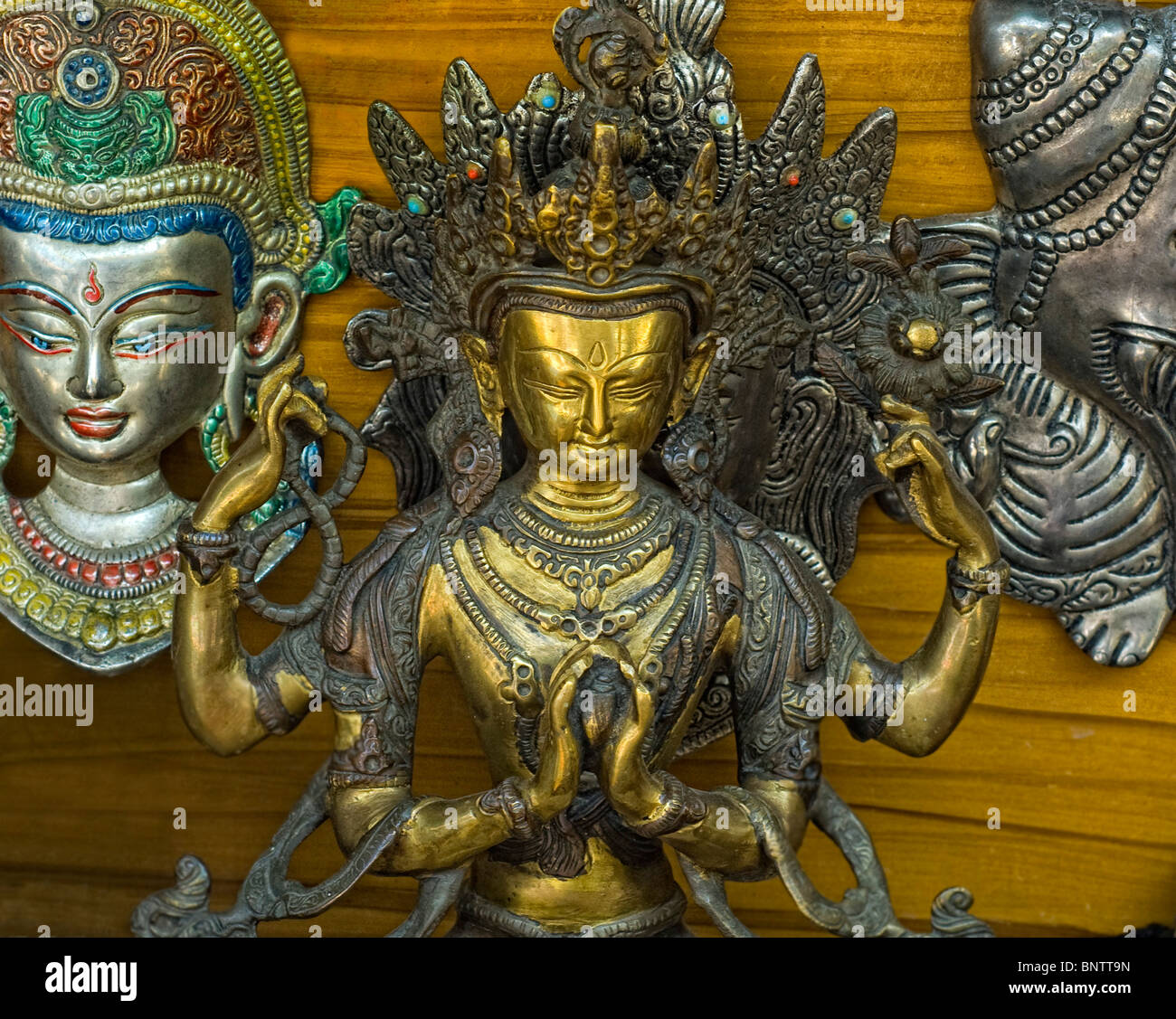 bronze/copper statue of Tara a Buddhist goddess Stock Photo - Alamy