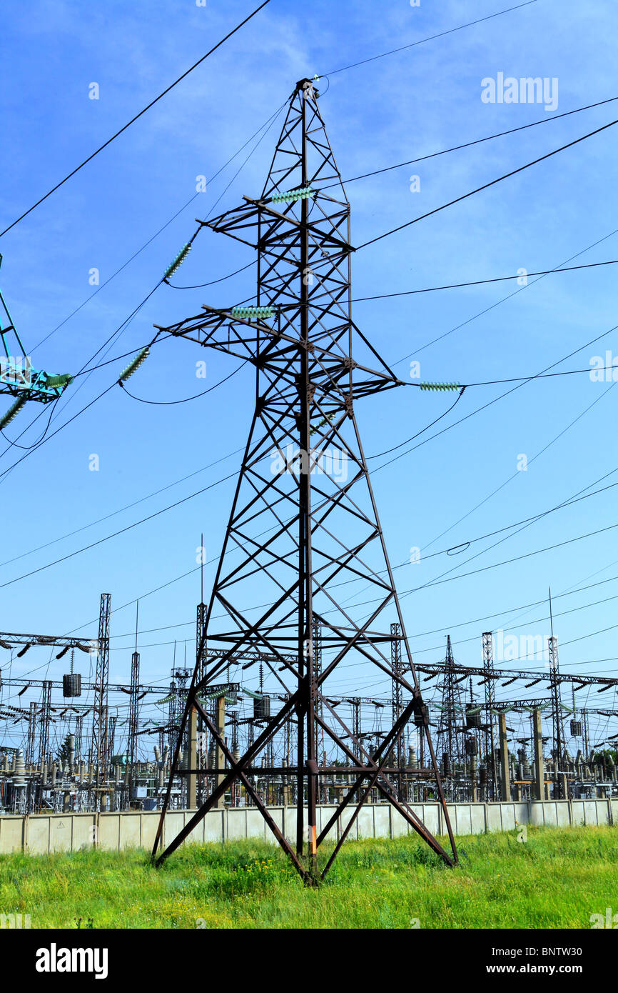 Tension Electrical Pylon High Resolution Stock Photography and Images ...