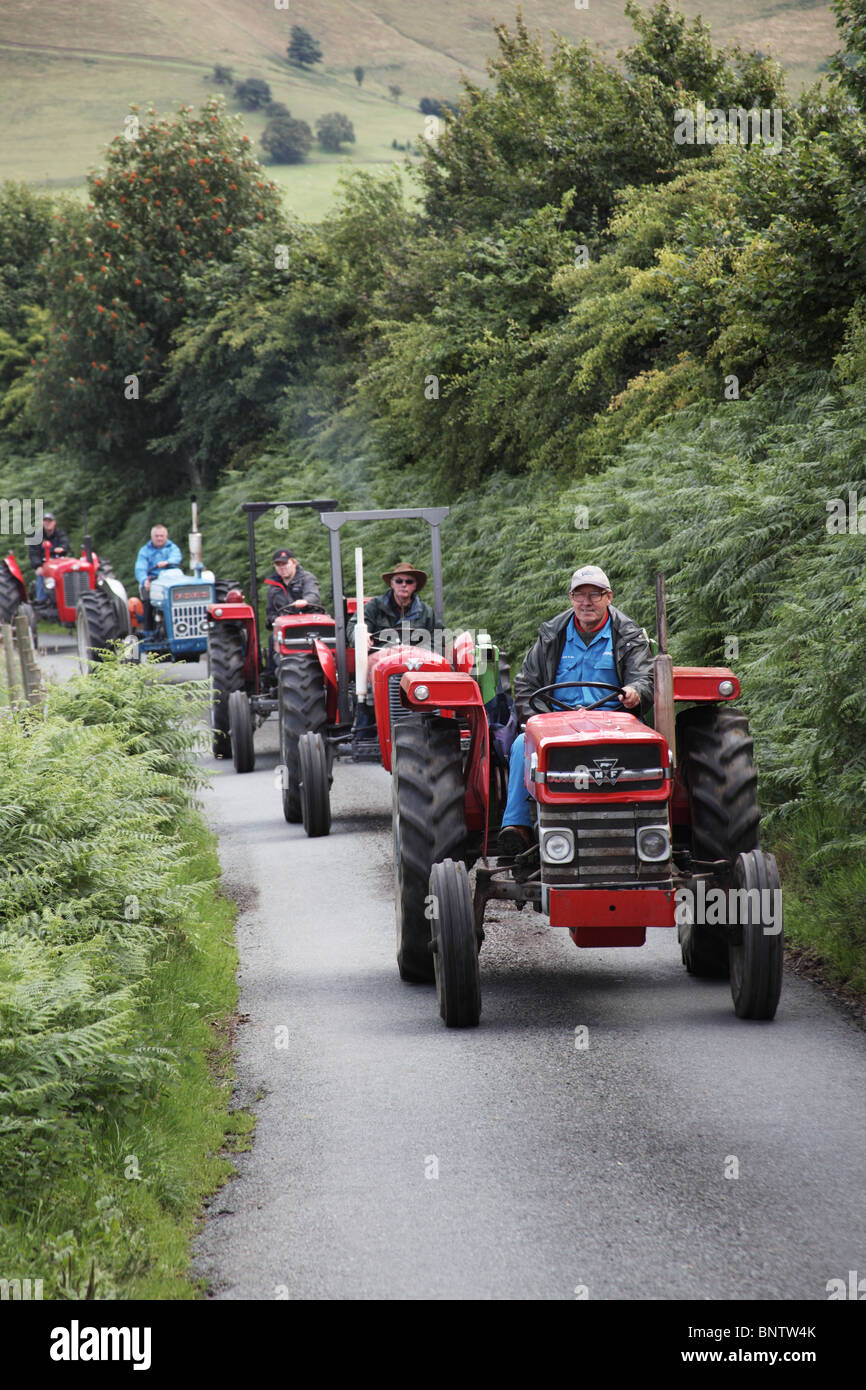 Vintage Tractor Rally Stock Photo - Alamy