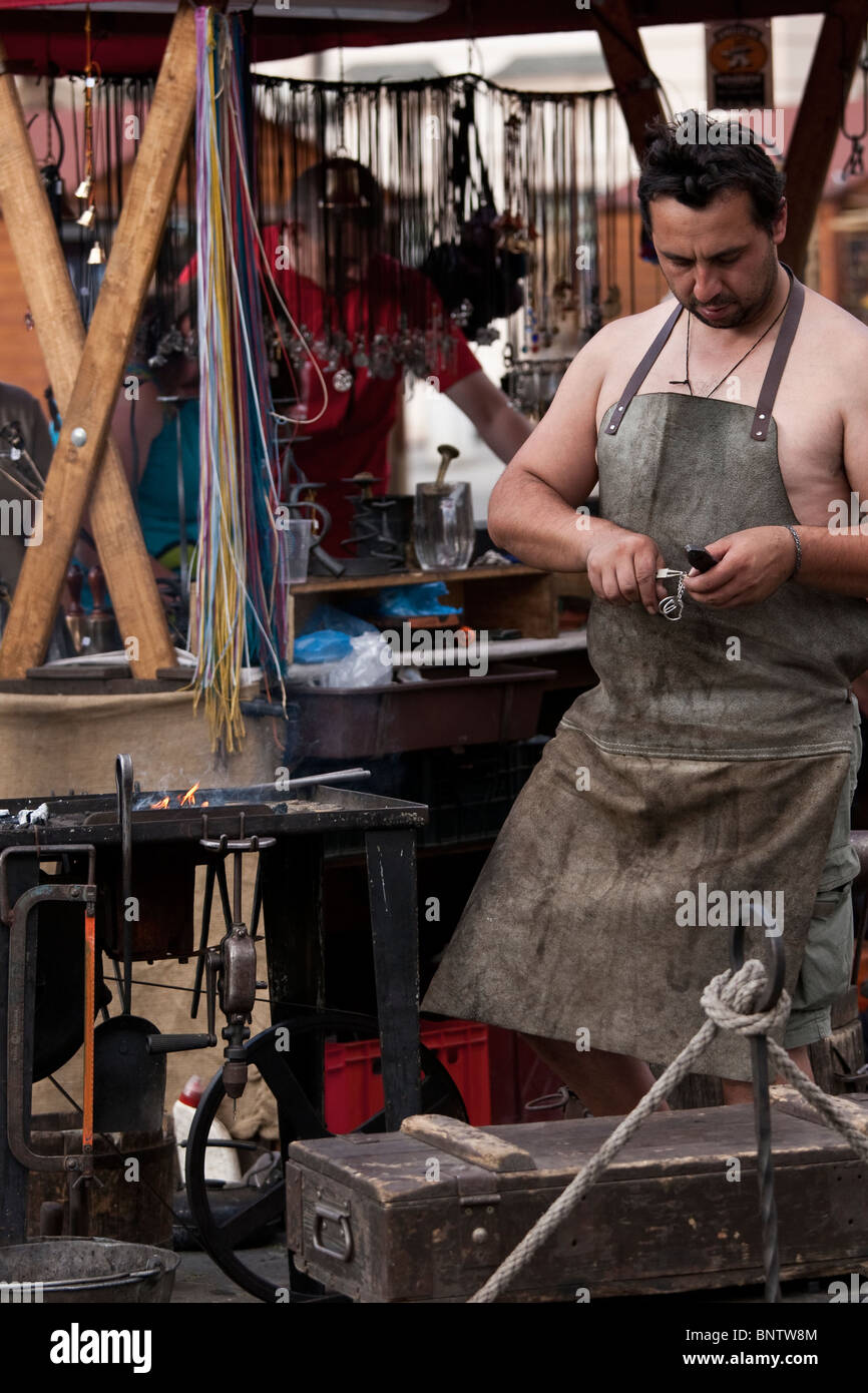 Blacksmith artisan in Prague Stock Photo - Alamy