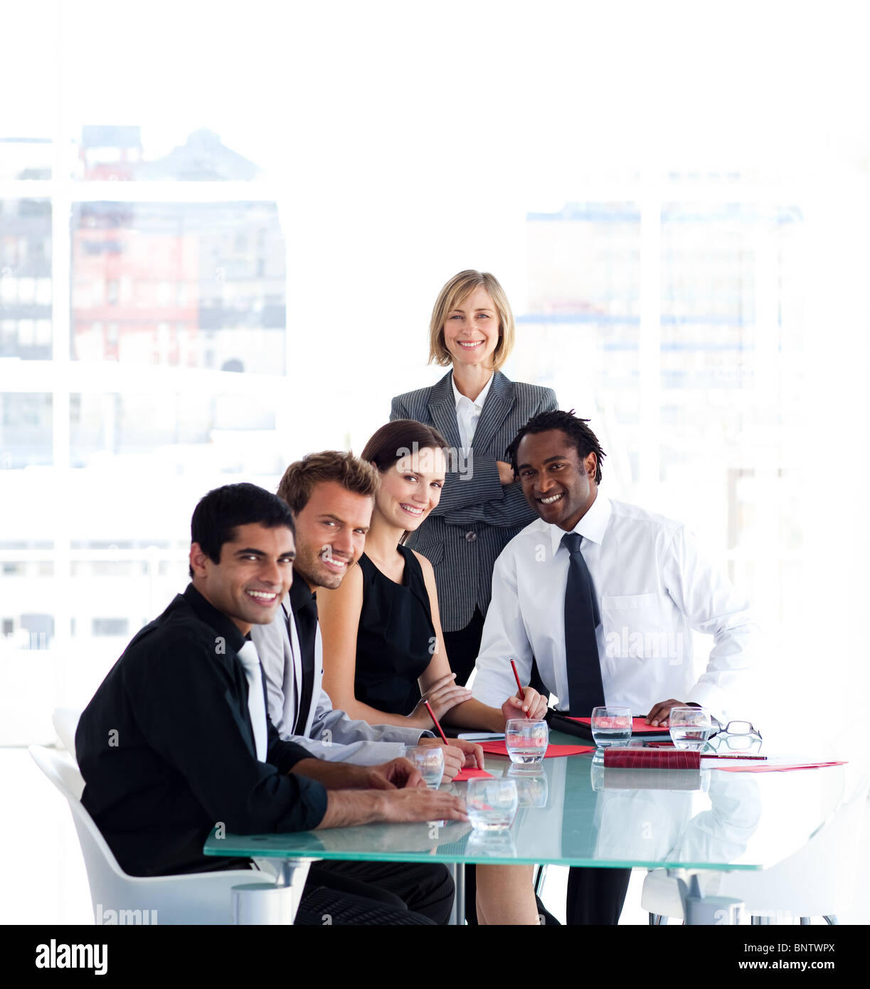 Business team working together in a meeting Stock Photo - Alamy