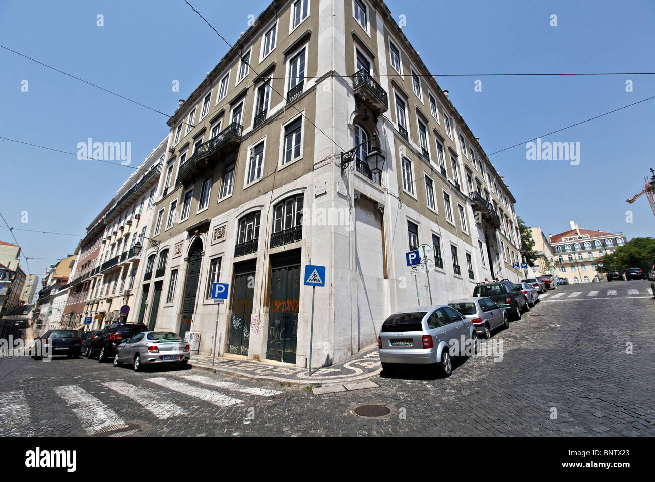 Typical street corner hi-res stock photography and images - Alamy