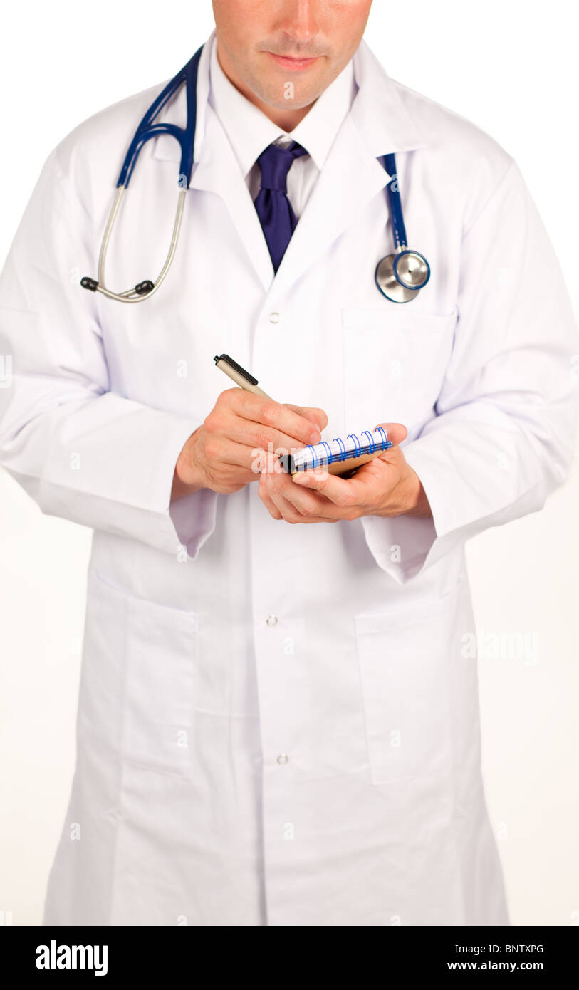 Doctor writting a prescription Stock Photo - Alamy