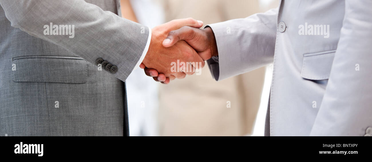 Close-up of a handshake Stock Photo - Alamy