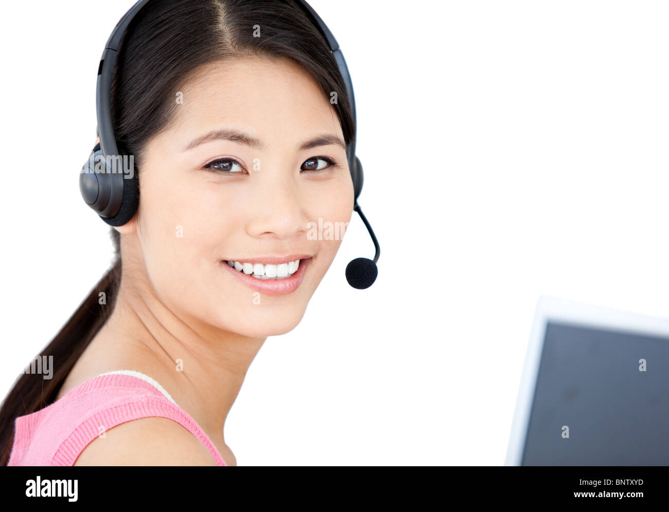 Sales representative looking at the camera Stock Photo - Alamy