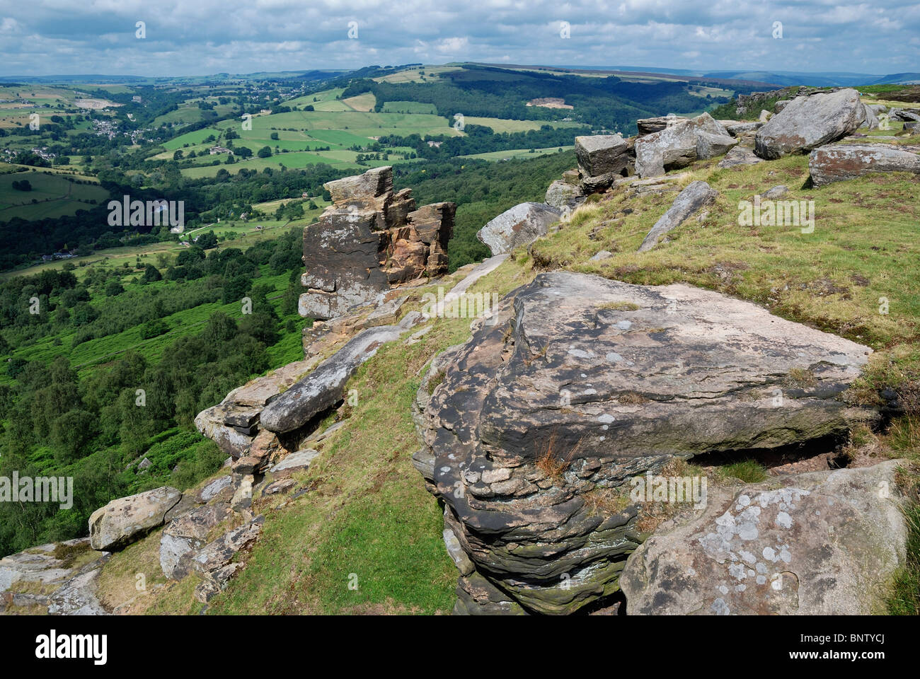 Curbar edge Derbyshire England uk Stock Photo - Alamy