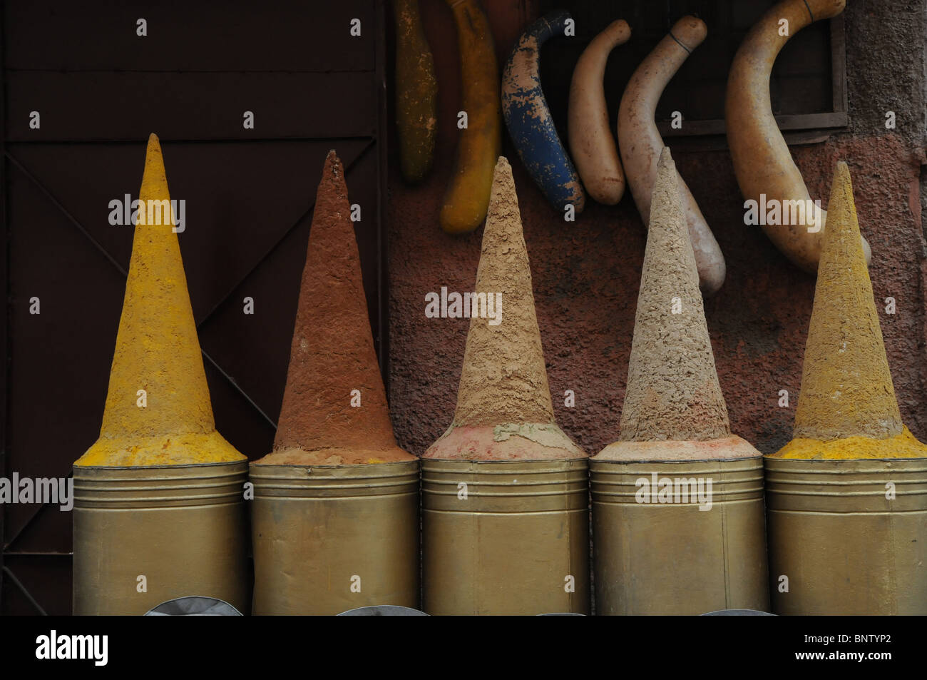 SPICE PYRAMID IN MOROCCO Stock Photo - Alamy