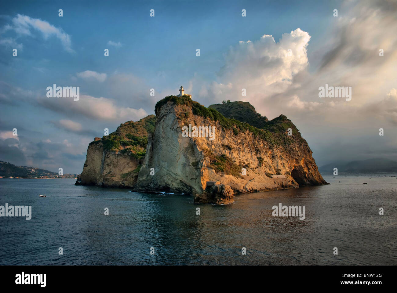 Vivara Island in morning light - Italy Stock Photo - Alamy