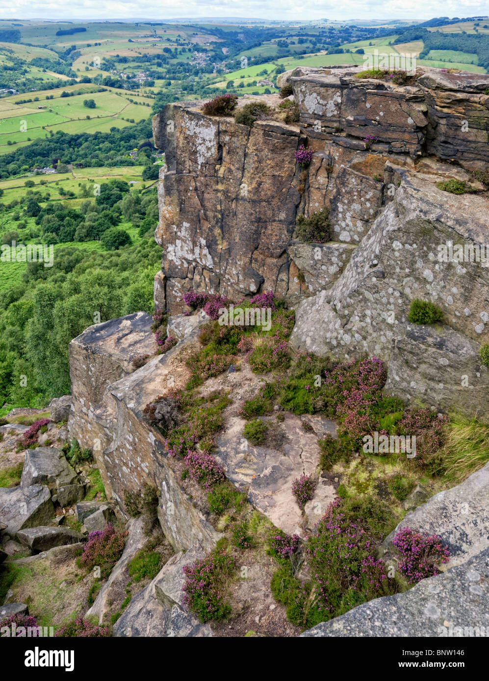 Curbar edge Derbyshire England uk Stock Photo - Alamy