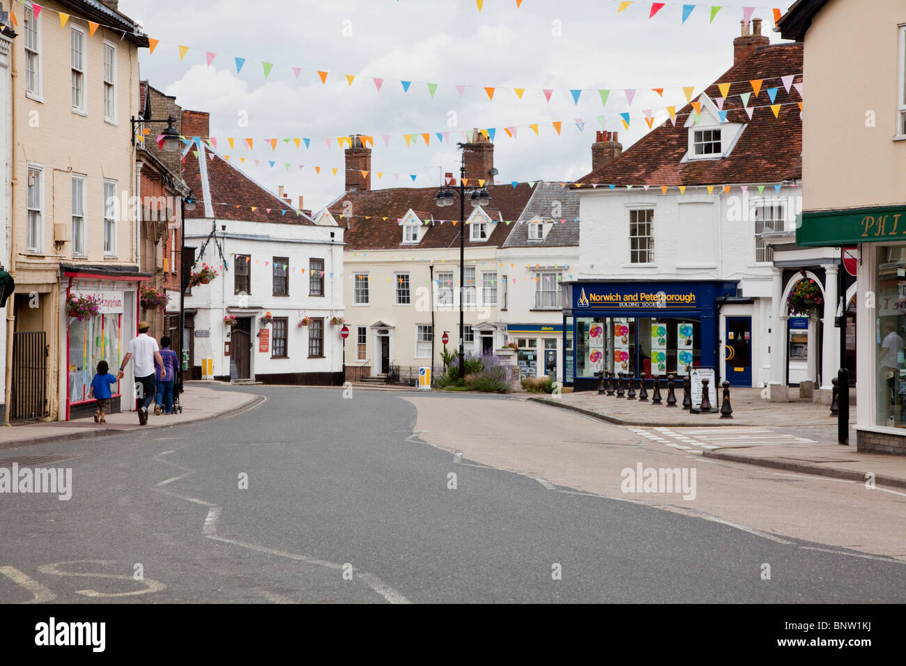 The market square Bungay, Suffolk, UK Stock Photo - Alamy