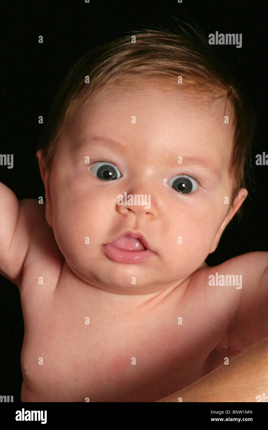 newborn face close-up Stock Photo - Alamy