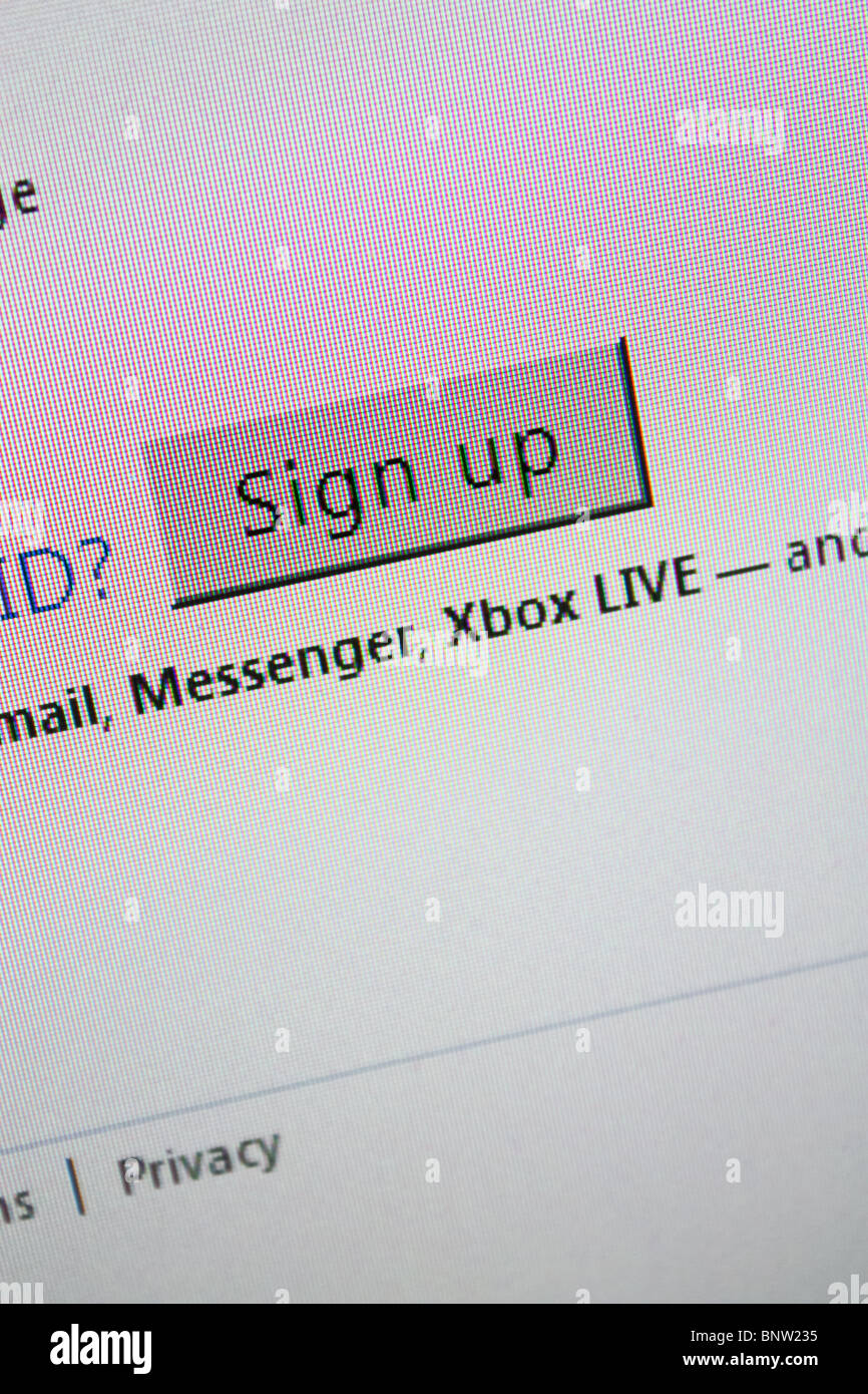 Windows live id hi-res stock photography and images - Alamy