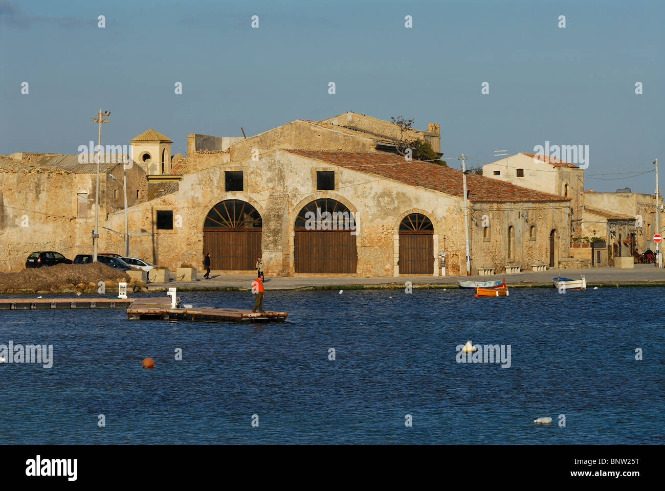 Marzamemi. Sicily. Italy. Old fishing port & the ex tuna fishery ...