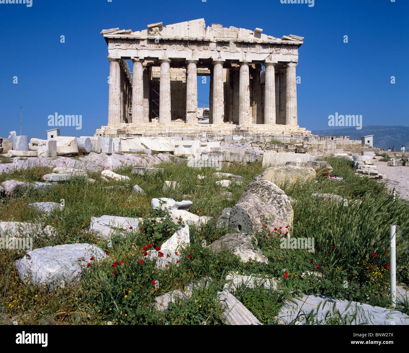 Athens - The Magnificant Parthenon which dates from 447 B.C Stock Photo ...