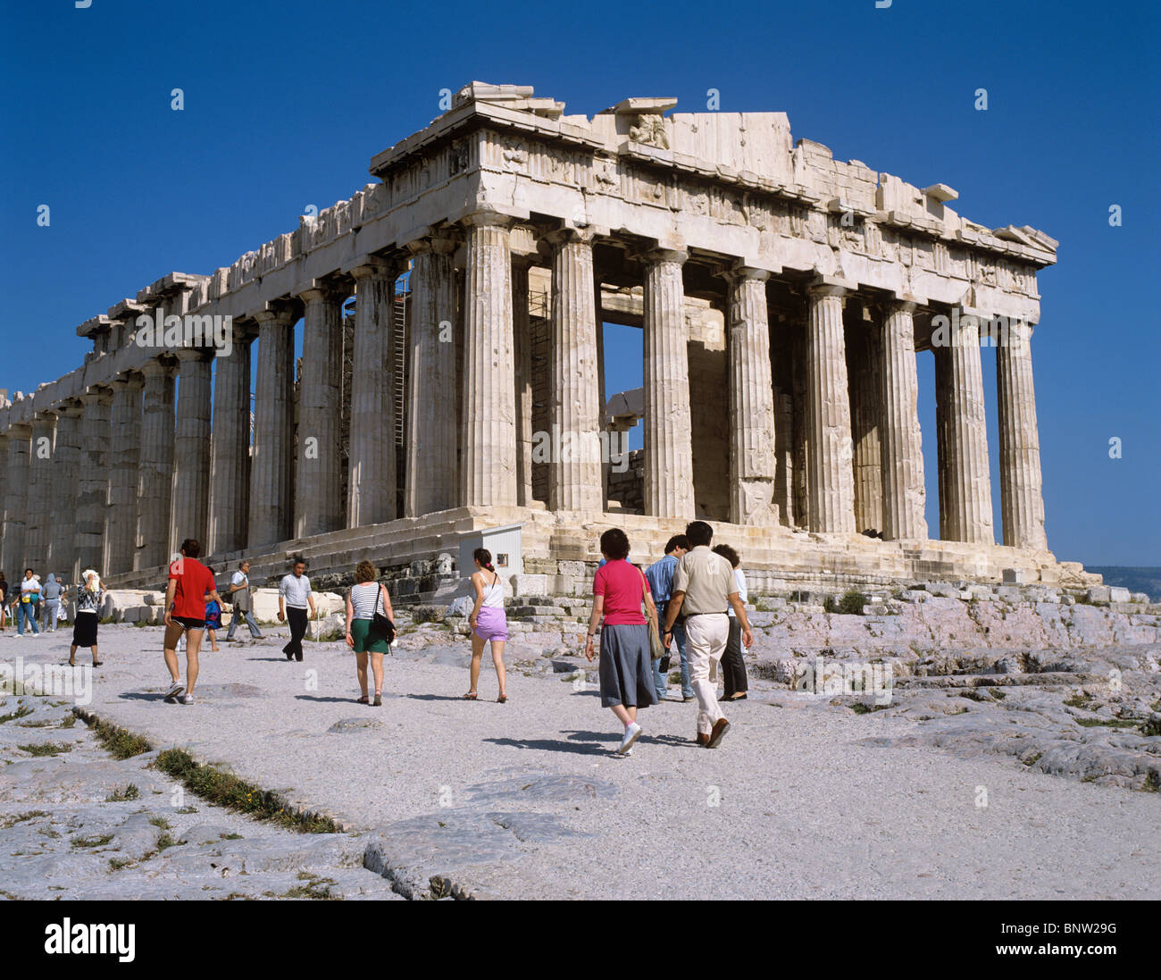 Athens - The magnificant Parthenon which dates from 447 B C Stock Photo ...