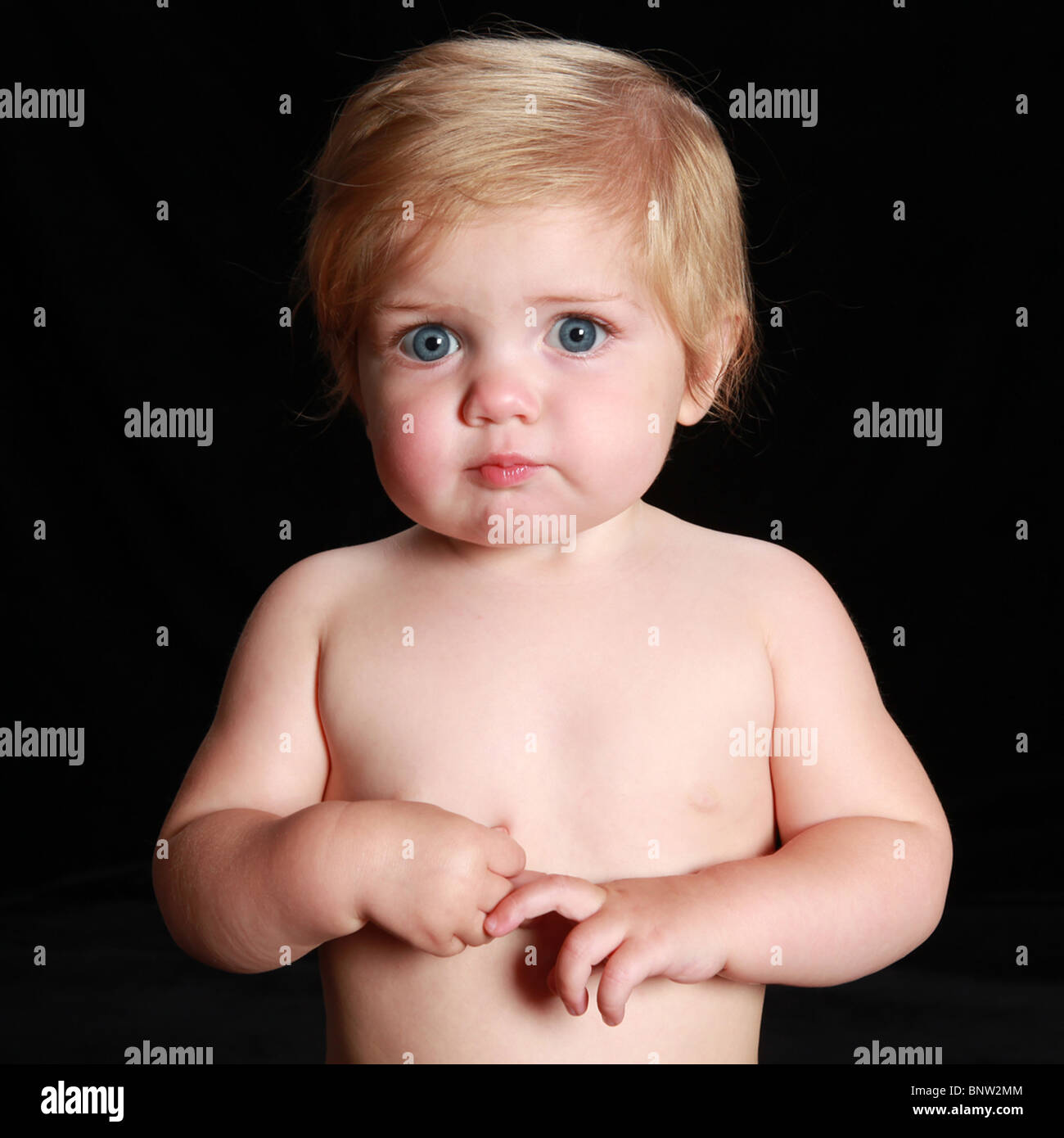 Baby face close-up redhead chubby cheeks Stock Photo - Alamy