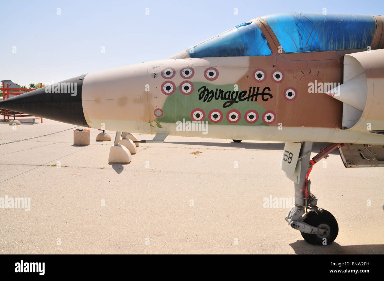 Mirage III fighter plane with 13 markings for shot down enemy planes ...