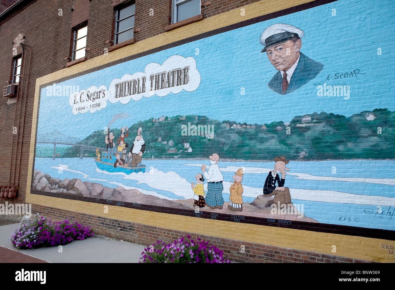 Popey cartoon character, created by Elzie Crisler Segar in 1919, adorn ...