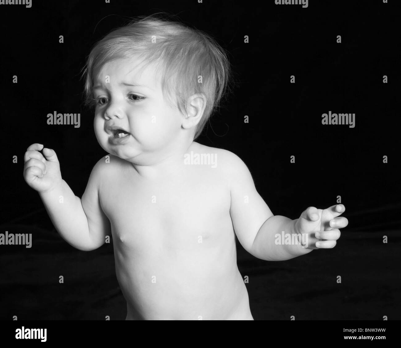 Baby cry angry Black and White Stock Photos & Images - Alamy
