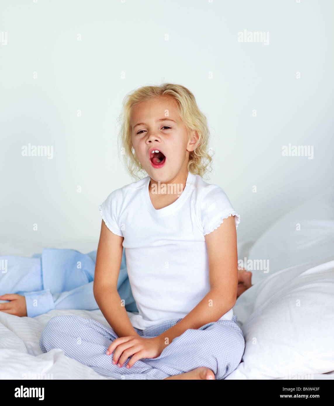Girl Yawning