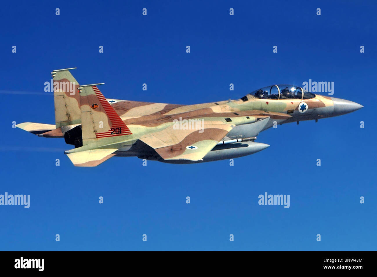 Israeli Air force Fighter jet F15I in flight Stock Photo - Alamy