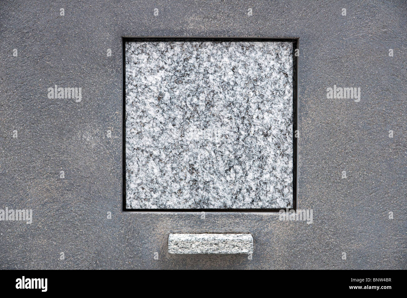 blank square tombstones ready for your inscription Stock Photo - Alamy