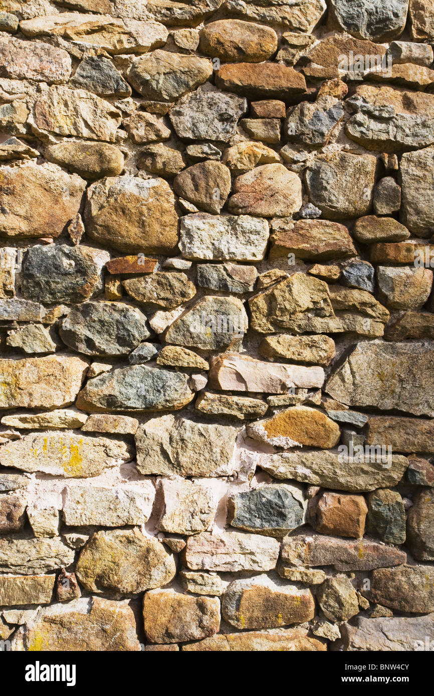Stone barn wall Stock Photo - Alamy