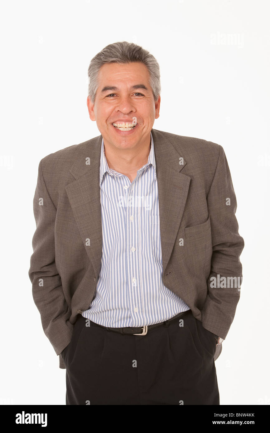 Smiling businessman facing camera hi-res stock photography and images ...