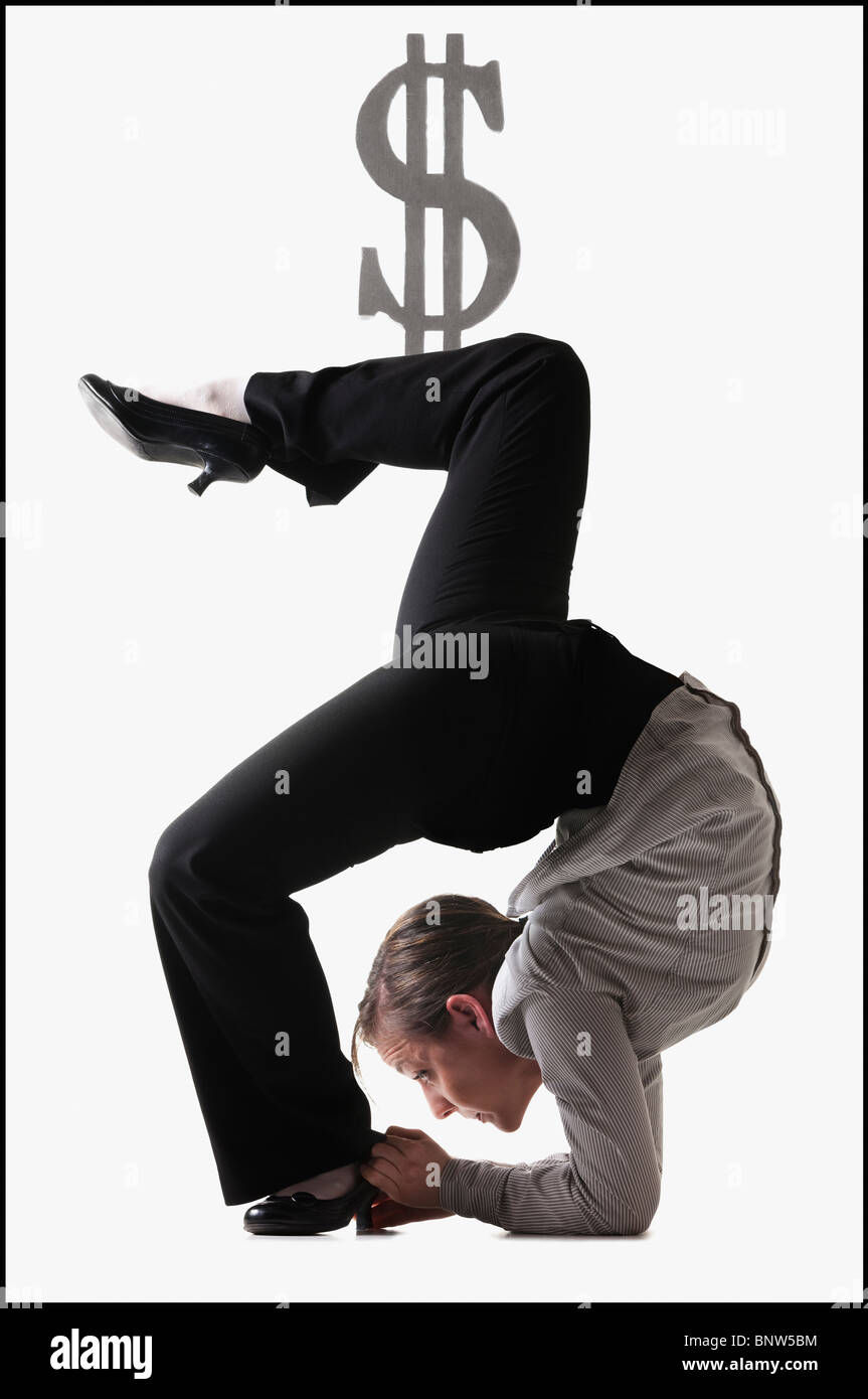 Female contortionist back bend hi-res stock photography and images - Alamy