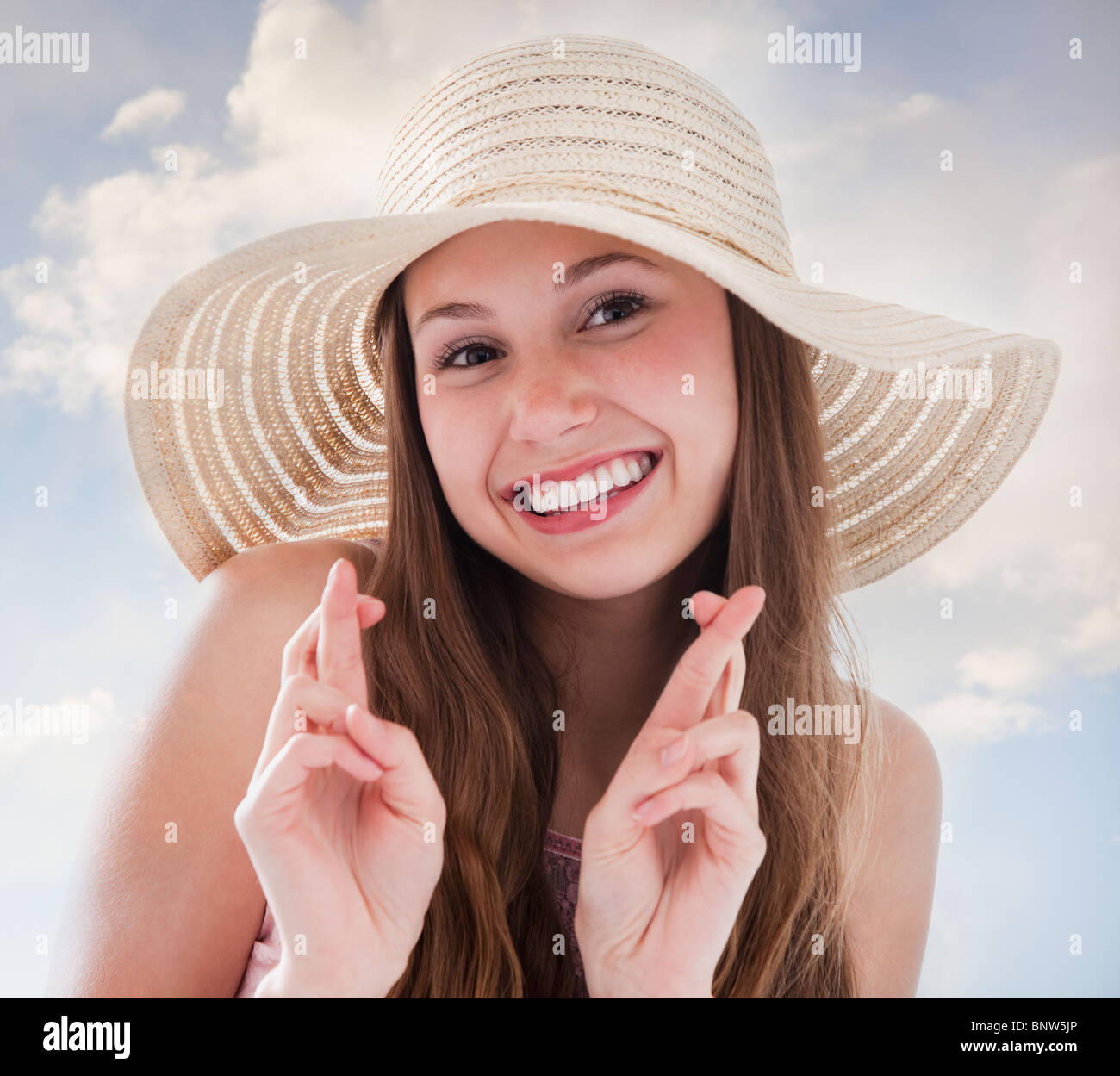 Fingers crossed hi-res stock photography and images - Alamy