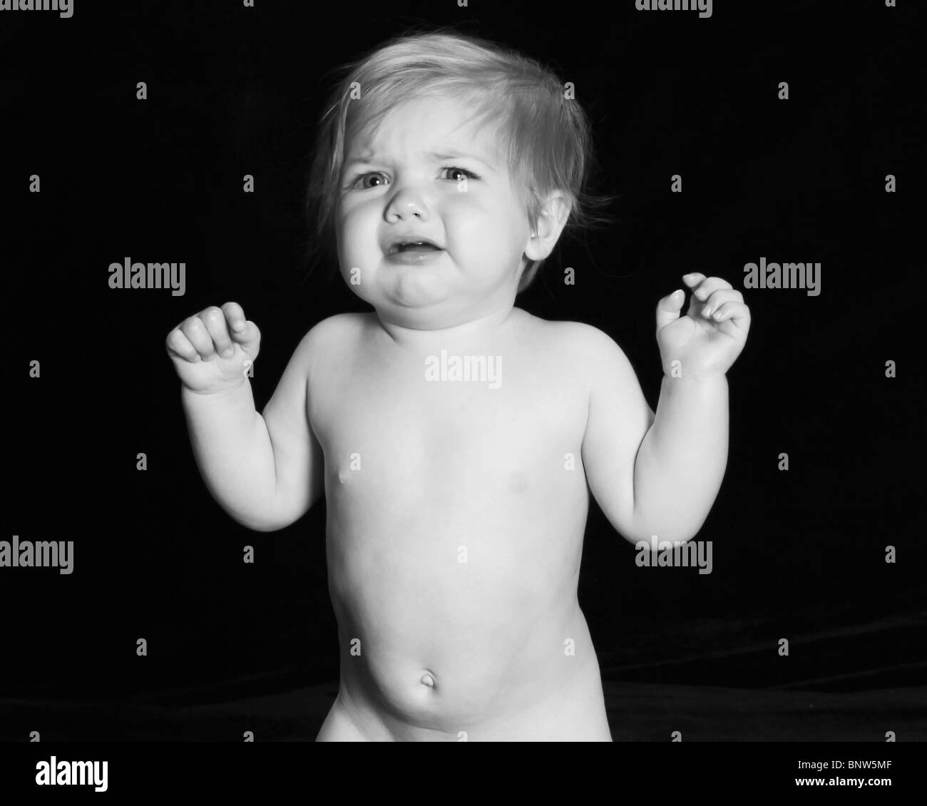 Angry infant Black and White Stock Photos & Images - Alamy
