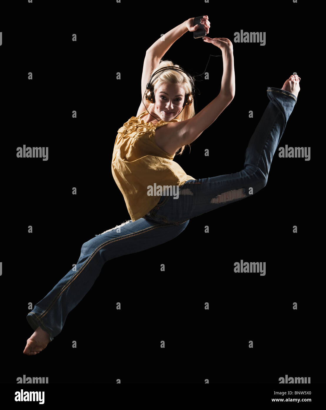 Player jump on hi-res stock photography and images - Alamy