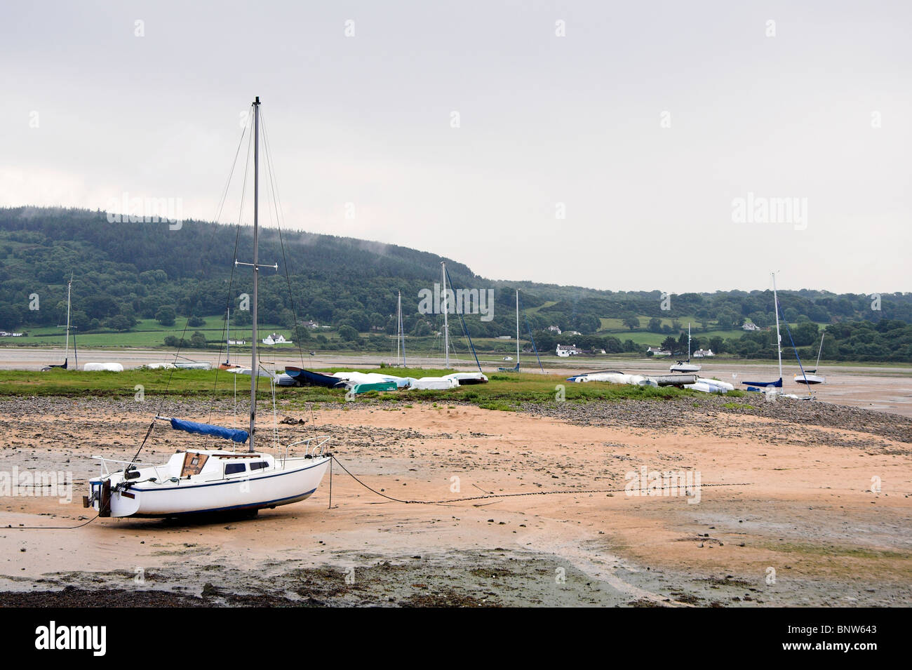 Boats, Red Wharf Bay, Anglesey, North Wales, UK Stock Photo - Alamy