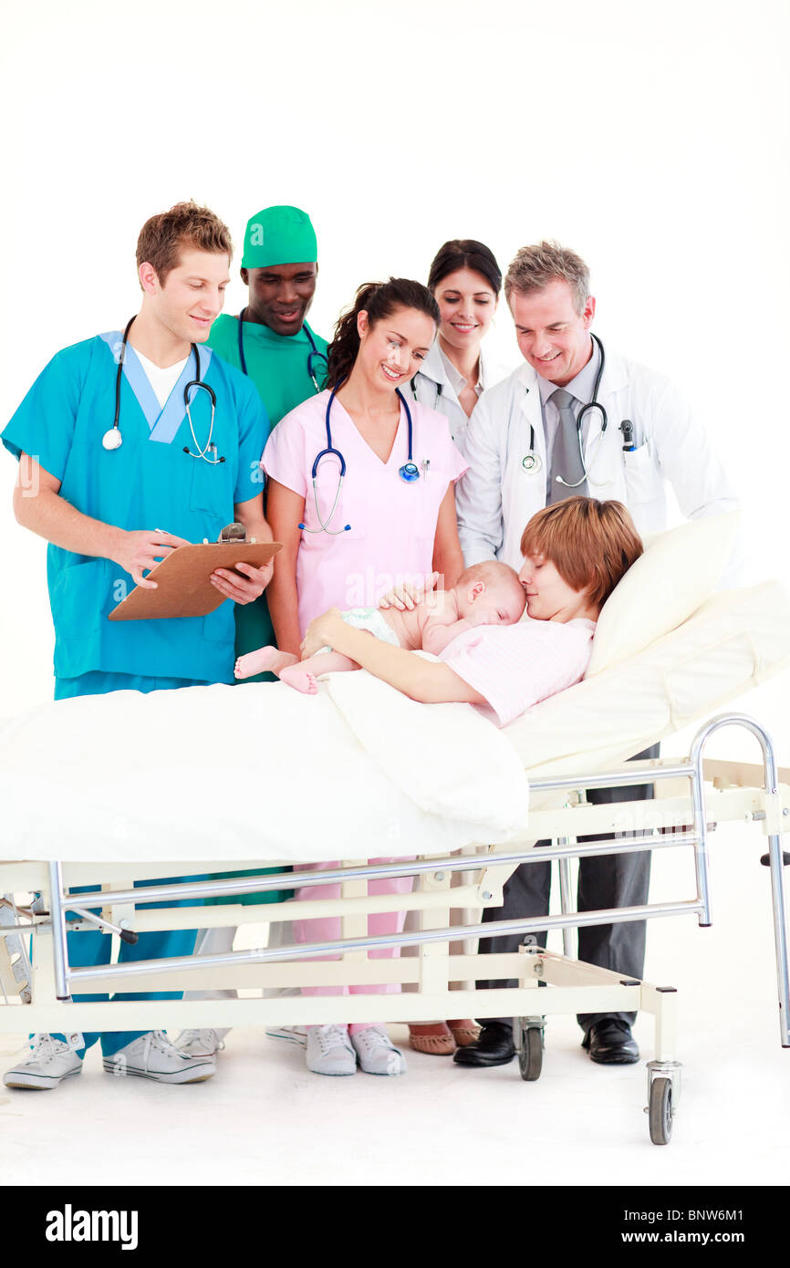 Black female doctor and male patient Cut Out Stock Images & Pictures ...