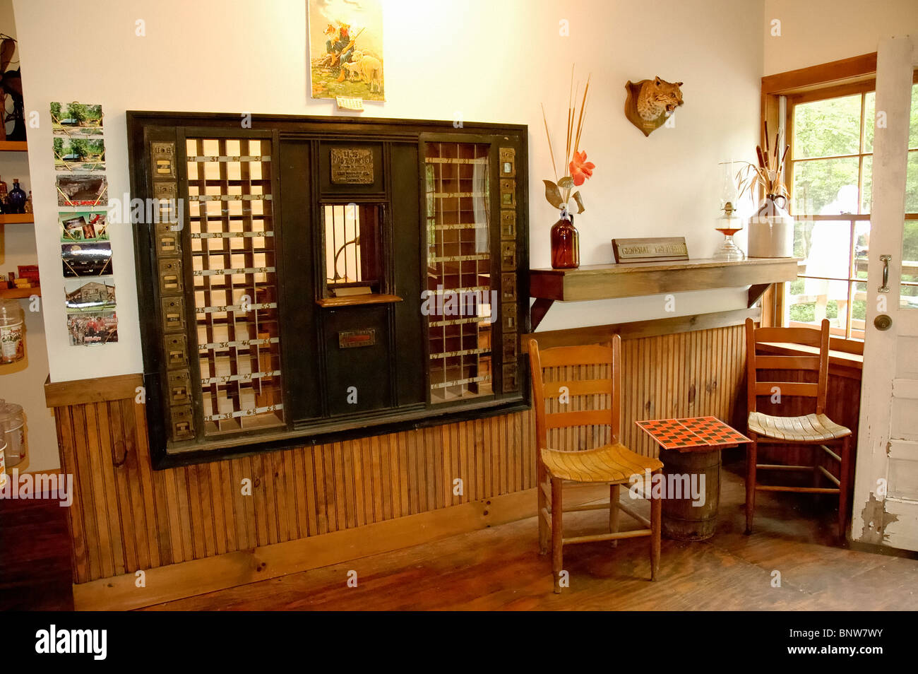 post office inside Company Store #2 at Barthell coal Mining Camp ...